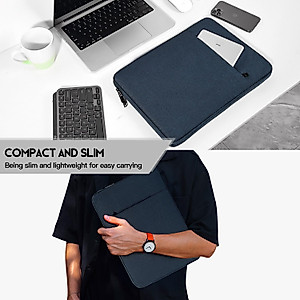 15.6 inch Laptop Sleeve Case for HP Envy X360/Pavilion 15, HP Victus 15.6", Lenovo IdeaPad 15, Dell Inspiron/Latitude 15, Acer Aspire 15, ASUS ZenBook, Water-Restistant 15.6 Computer Bag -Navy Blue