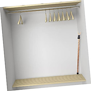 OKUMEYR 2pcs Stainless Steel Toilet Paper Holder Out Door Curtains Blinds Curtains Adjustable Closet Pole Retractable Reach Stick Washing Line Clothes Reaching Pole Clothes Fork Rod CD