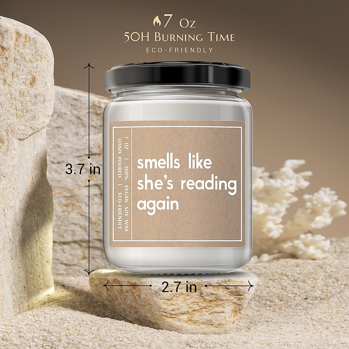 Gifts for Book Lovers - Best Friend Birthday Gifts - Book Lovers Gifts - Bookish Gifts, Funny Gifts for Women - Gifts for Readers -7 oz Scented Candle