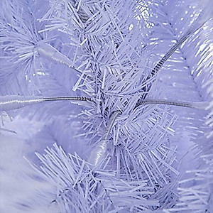 Sunnyglade 6 FT Premium White Artificial Christmas Tree 1000 Tips Full Tree Easy to Assemble with Christmas Tree Metal Stand for Indoor and Outdoor Use (6FT)