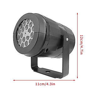 S5E5X Christmas Light Snowflake Projector, HD Waterproof Moving Patterns Rotating LED Projection Lamp for Christmas Party Decorations, Landscape Light for Home Outdoor Garden Courtyard Wall (Black)
