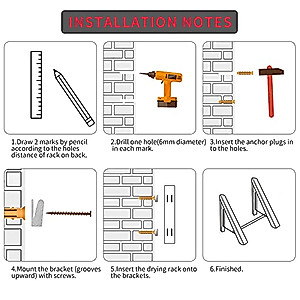 Dr.DJ Retractable Clothes Rack-Laundry Room Drying Rack Wall Mounted Clothes Hanger Foldable, Wall Mount, Folding Clohes Wall Hanger Home Storage Organizer, Aluminium, 2 Racks with Rod (Silver)