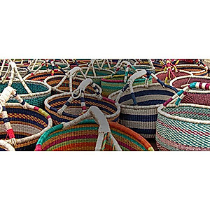 AFRICAN MARKET BASKET African Basket Oval, 1 EA