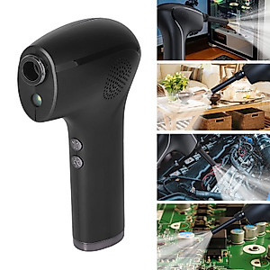 Omabeta Electric Dust Blower, Portable Air Duster Comfortable Grip Fast Charging with 2 Wind Nozzles for Home