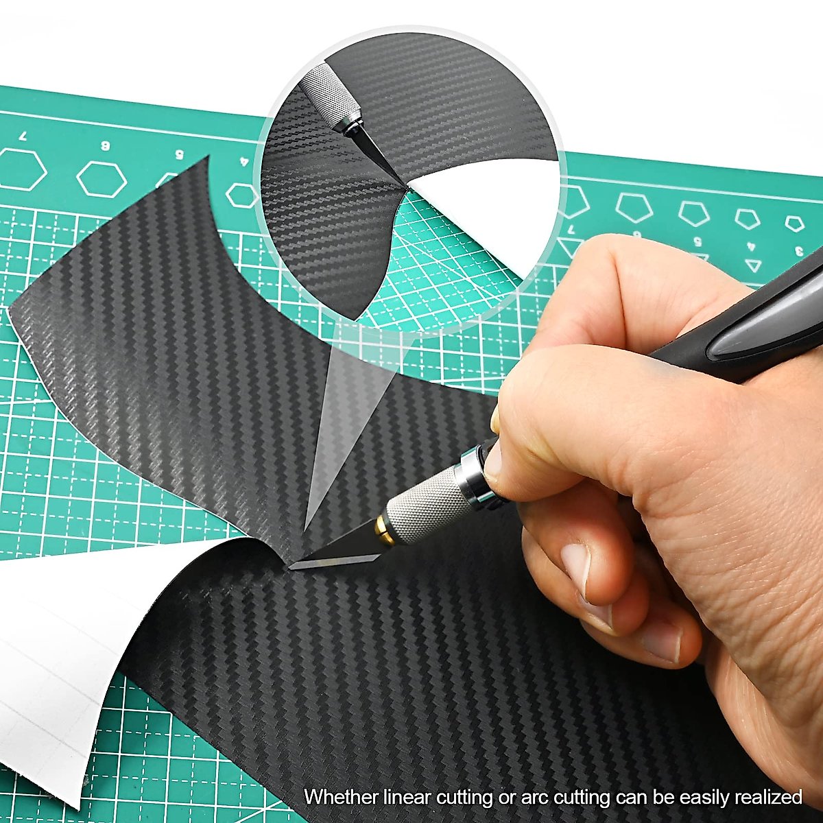 EHDIS Exacto Precision Hobby Knife Set Craft Knife Kit 9mm Utility Knife with Extra Blades Steel Ruler for Art, Working-Stencil, Scoring, Scrapbooking, Architecture Modeling, Crafting, Precision Knife