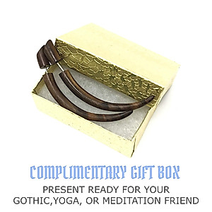 Natural Wooden Stud Tribal Earrings Fake plug gauge taper Boho gothic jewelry