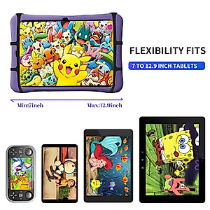 Yessotech Tablet Holder for Car,Ipad Holder for Car Back Seat,Adjustable Headrest Tablet Holder,Ipad Car Mount Compatible with 7-12.9" Tablets ipad for Kids Women Man