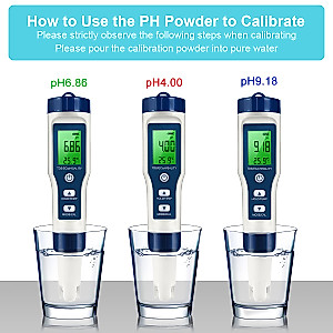 KONVIO NEER 5 in 1 TDS Meter PH Tester, 0.01 High Accuracy Digital PH Meter for Water, PH/TDS/EC/Salt/Temp Tester, PPM Meter Water Tester for Drinking Water, Hydroponics, Plants, Aquarium and Pool