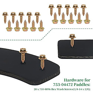 POSEAGLE 753-04472 Auger Kit with 954-0101A Belt Replaces MTD 753-04472, MTD 753 04472, MTD 735-04032 for MTD/Troy Bilt Squall 2100, 521, 5521, 721, SB-221, SB-721 and Many 21 inch Snow Blowers