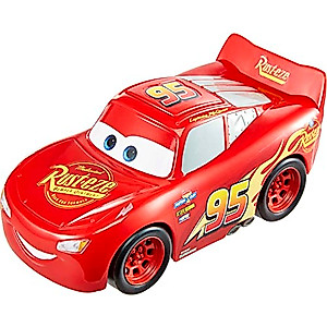 Mattel Pixar Track Talkers Toy Vehicles, Lightning Mcqueen Talking Car, Collectible Character Car, 5.5-Inch