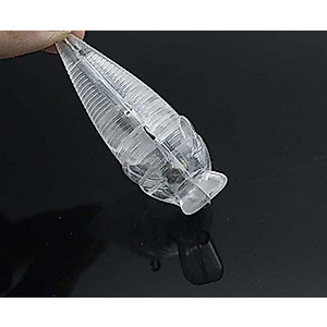 10PCS Unpainted Lure Blanks 8.11g 5.9cm with 5mm Free Fishing Eye Crankbait Baits Simulation Blank Body Clear Hard Baits Trout Salmon Minnow Lure Popper Lures Topwater Freshwater 8155