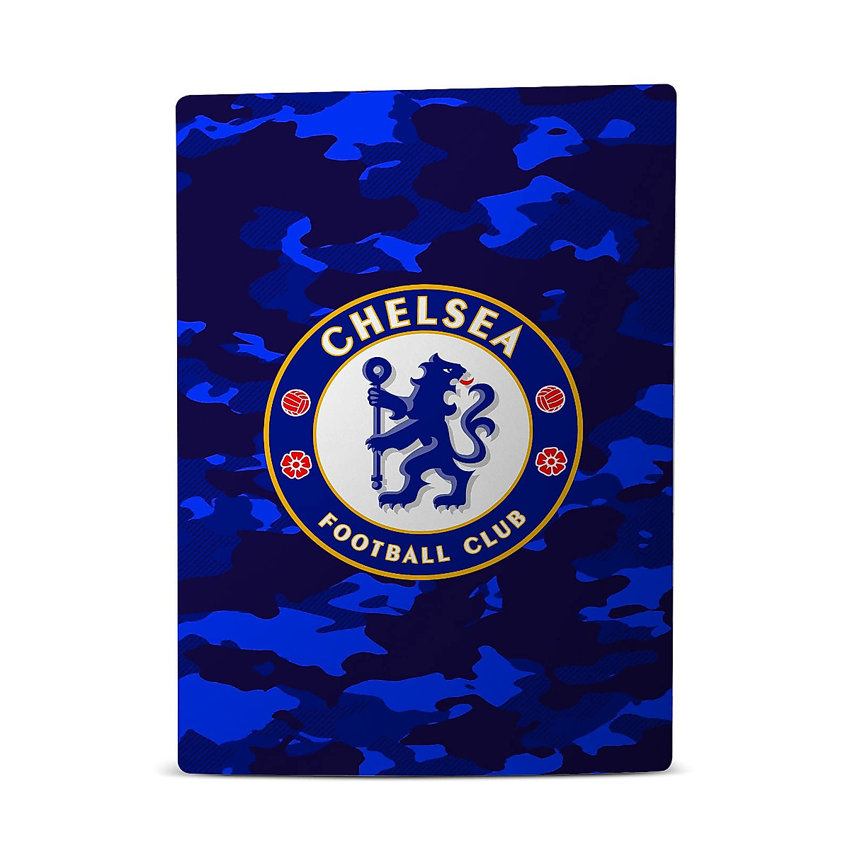 Head Case Designs Officially Licensed Chelsea Football Club Camouflage Mixed Logo Vinyl Faceplate Sticker Gaming Skin Decal Cover Compatible With Sony PlayStation 5 PS5 Disc Edition Console