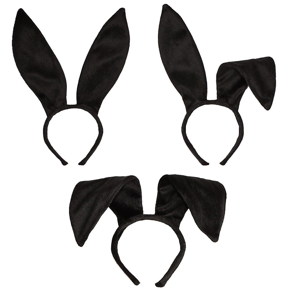 Feacole Bunny Costume Set - Rabbit Ears Headband, Bow Tie, Cuff and Tail Accessories Kit