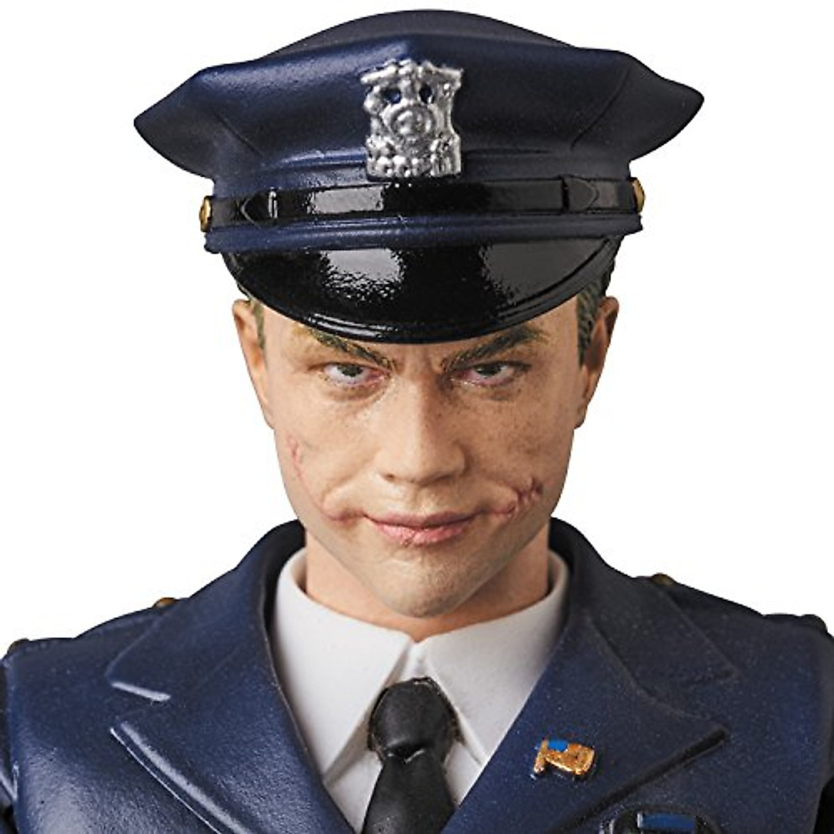 Entertainment Earth Batman Dark Knight The Joker Cop Version Mafex Action Figure