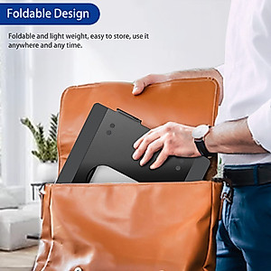 BESIGN LS10 Aluminum Laptop Stand, Ergonomic Adjustable Notebook Stand, Riser Holder Computer Stand Compatible with Air, Pro, Dell, HP, Lenovo More 10-14" Laptops, Black