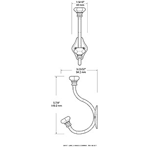 Liberty 128734 Acrylic Facets Design Coat and Hat Hook, Satin Nickel and Clear