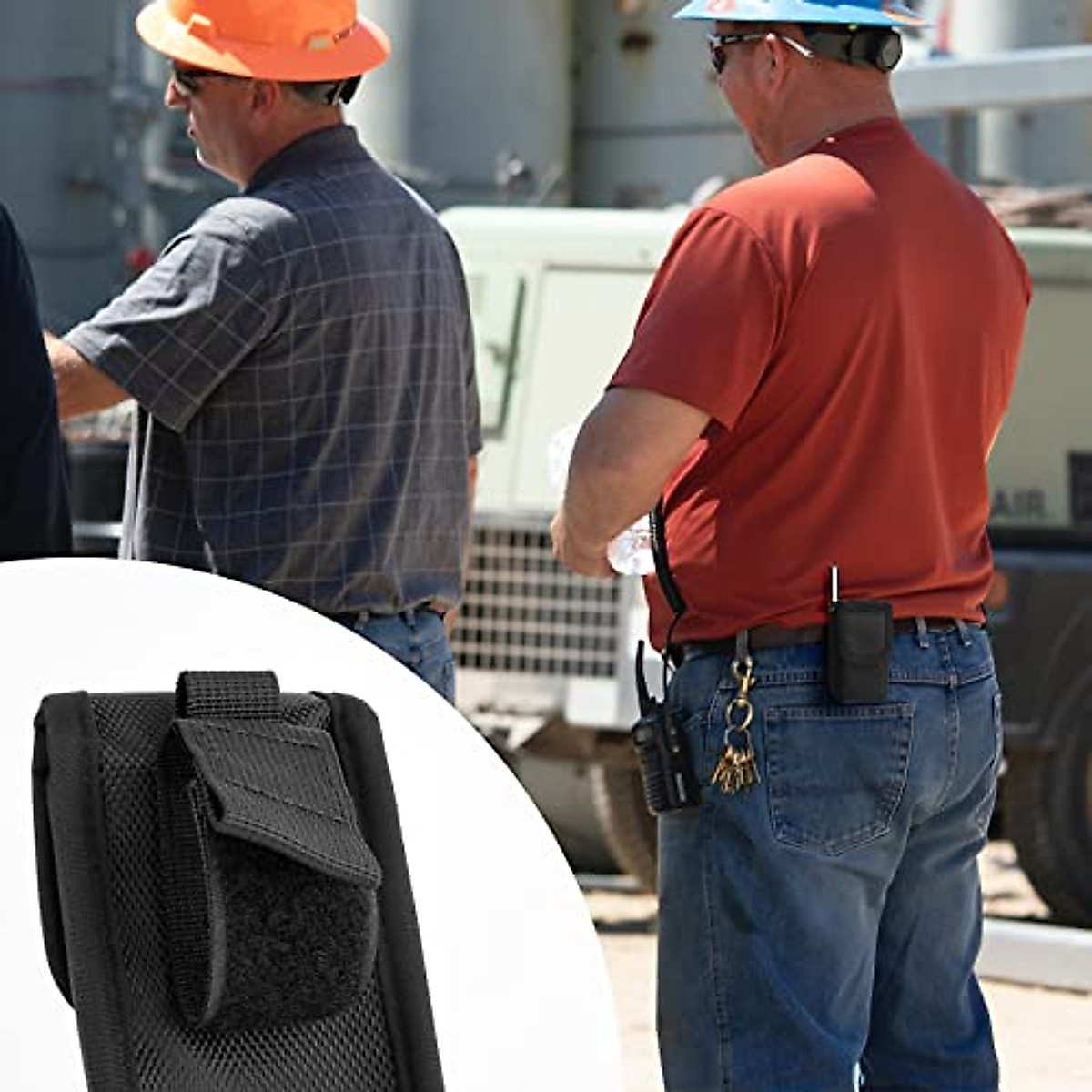 1680D Laser Measure Case Fits for Bosch GLM20 Blaze 65ft Laser Distance Measure & DTAPE DT50 165ft Laser Measure, with Pen Pocket, Belt Buckle & Carabiner, Protective Travel Storage Bag (Black)