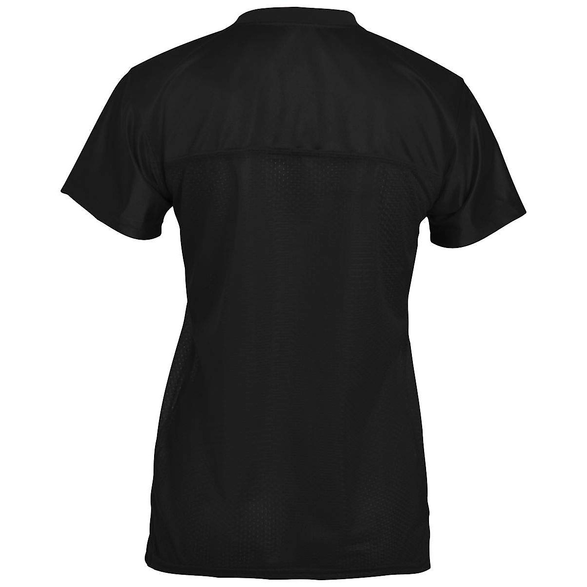 Augusta Sportswear Women's Standard Junior Fit Replica Football Tee, Black, Small
