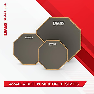 Evans RealFeel - Drum Practice Pad Stand - Drum Pad Stand - Drummer Practice Pad Stand - Fits Single Sided Drum Pads with 8mm Thread Insert