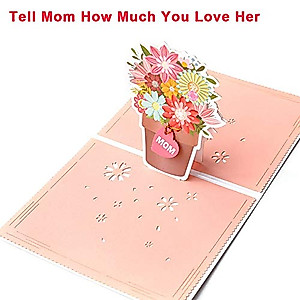 Mothers Day Card From Daughter Son, Mothers Day Pop Up Card With Envelopes, Happy Funny Mothers Day Card, Mothers Day Gifts, Birthday Card, Thanksgiving Cards, Thank You card.