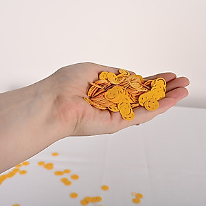 Beistle 3 Ounces Plastic Smile Faces Confetti For Retro Table Decorations And Cheerful Celebrations