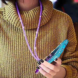 Silverback for Galaxy Note 10 Plus Case,Note 10+ 5G Case, Moving Liquid Holographic Glitter Case with Kickstand, Bling Diamond Ring Girls Women Case for Samsung Galaxy Note 10 Plus/Pro -Purple