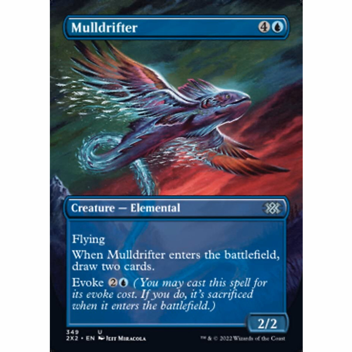 Magic: the Gathering - Mulldrifter (349) - Borderless - Foil - Double Masters 2022