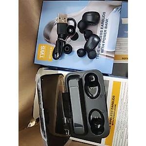 Waterproof Headphone, 8 LED Display Gaming Headset,Battery Display Earbuds F9 Bluetooth Earpiece, Touch Control