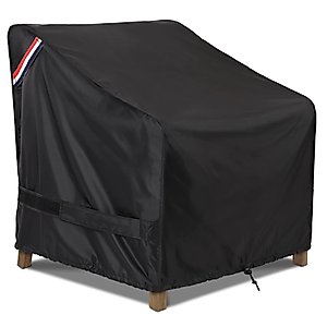 KylinLucky Patio Chair Covers Outdoor Furniture Covers Waterproof Fits up to 32W X 37D x 36H inches Black 1 Pack