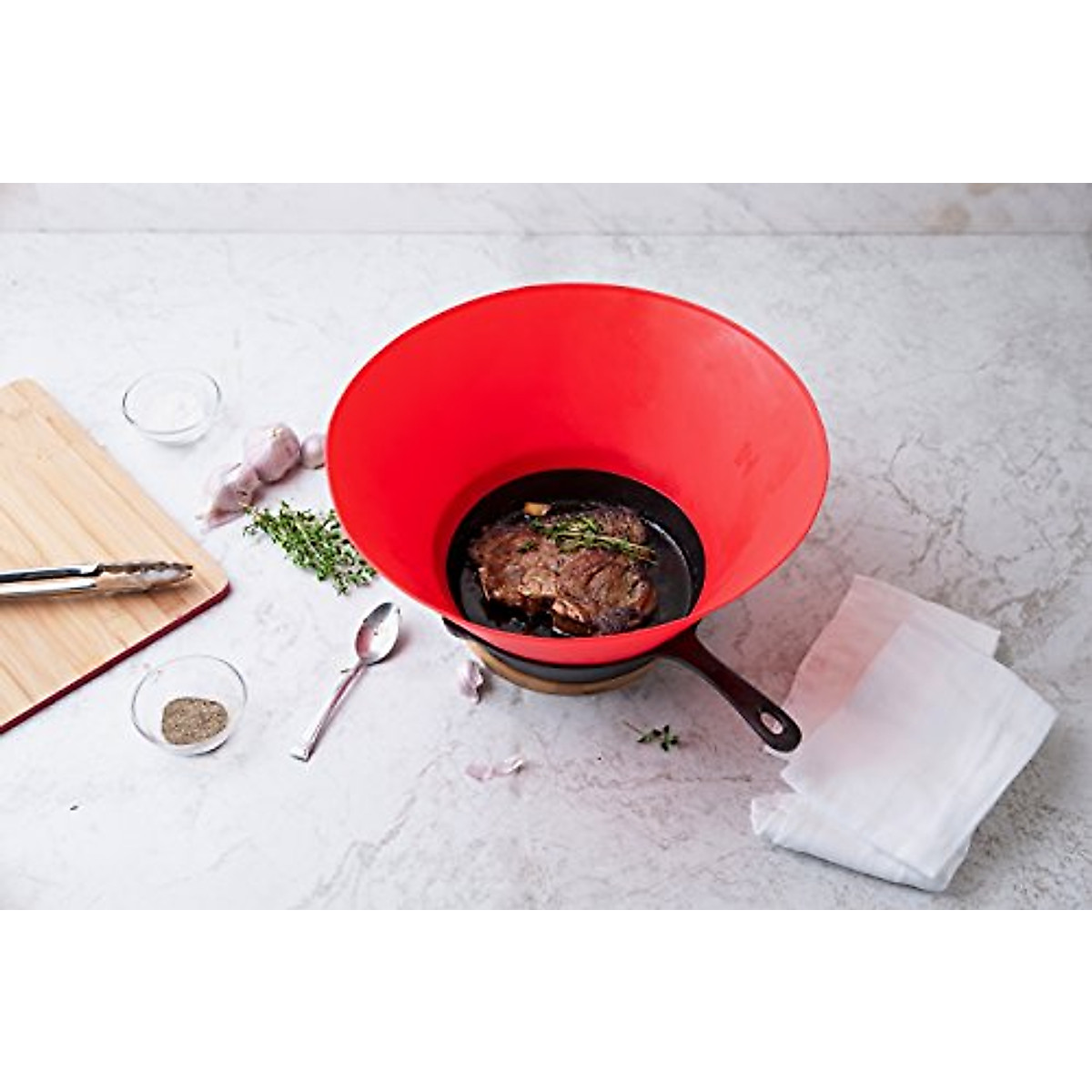 Frywall 12 (Large) - Red - Splatter Guard, as Seen on Shark Tank