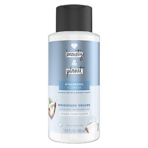 Love Beauty and Planet Weightless Volume Conditioner with Hylauronic acid Coconut Water & Mimosa Flower for Thin and Fine Hair Care 13.5 oz