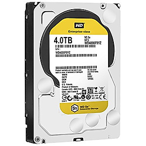 WD SE 4TB Datacenter Hard Disk Drive - 7200 RPM SATA 6 Gb/s 64MB Cache 3.5 Inch - WD4000F9YZ (Renewed)