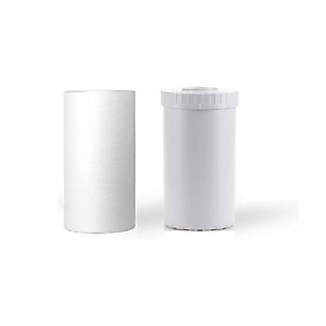 2 Pack: Whole House Filter Cartridges 4.5" x 10" | (1) Sediment & (1) GAC/KDF 85 Well Water Filters: Reduces Iron/Sulfur/Rotten Egg Smell - Compatible with 10" Big Blue Housing