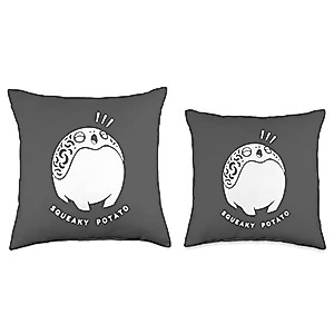 Desert rain frog, cute, squeaky, amphibian potato Throw Pillow, 16x16, Multicolor