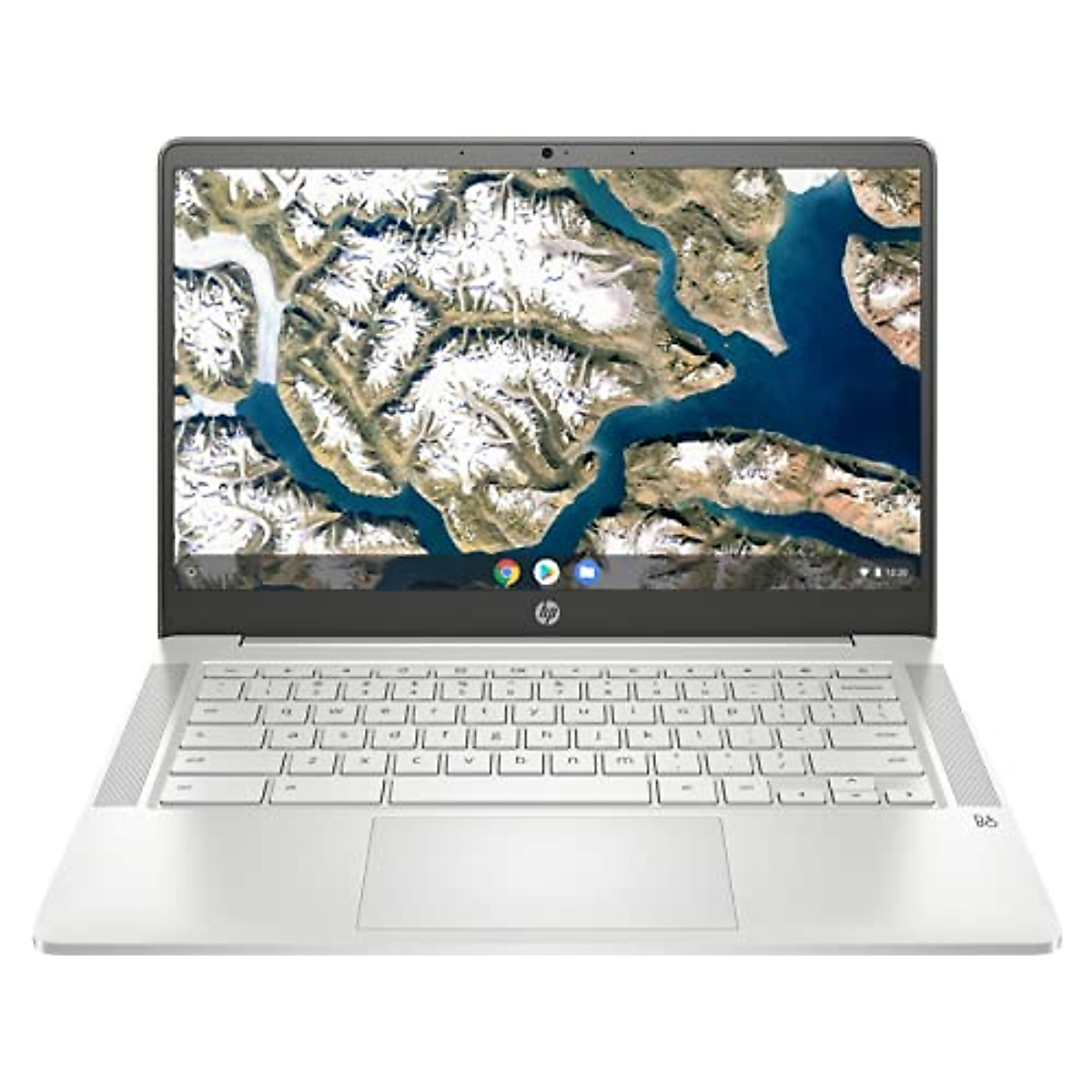 HP Chromebook - 14a-na0010ds 14" TS Intel Celeron N4000 1.1 GHz Intel UHD Graphics 600 4 GB RAM 128 GB eMMC Chrome OS BT Webcam Mineral Silver(Renewed)