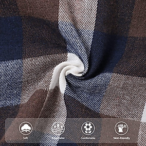 Fuermos Toddler Baby Boy Girls Outfits Plaid Flannel Long Sleeve Shirt Tops Kid Clothes(4-5T)