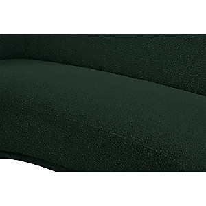 Meridian Furniture 693Green-S Hyde Collection Modern | Contemporary Boucle Fabric Upholstered Sofa, Green, 89.5" W x 38" D x 27.5" H