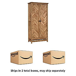 Sauder Cannery Bridge Storage Cabinet, Sindoori Mango finish