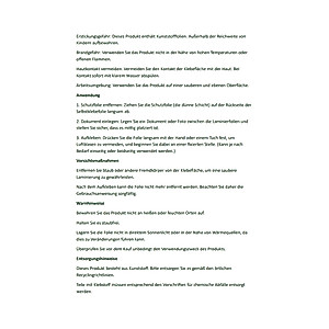 HA SHI Self Adhesive Laminating Sheets, Cold Laminate, self Seal, Plastic Paper, 8.5 x 11 Inch (20 Sheets)