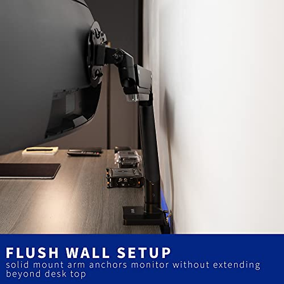 VIVO Premium Aluminum Heavy Duty Monitor Arm for Ultrawide Monitors up ...