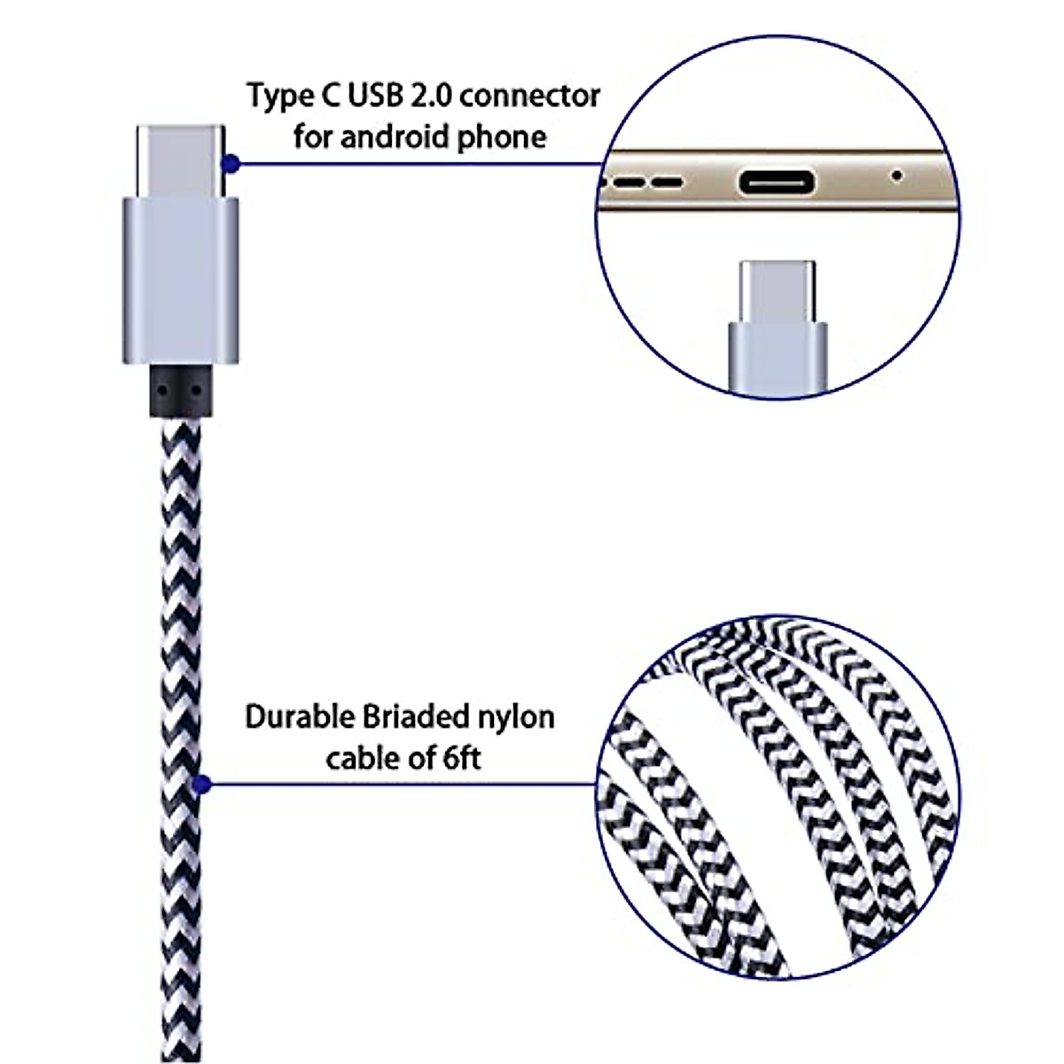 OrSunday Quick Charge 3.0 Fast Charger for LG Stylo 4/5/6, LG G5 G6 G7 G8 G8X V20 V30 V40 V50 ThinQ, LG Velvet 5G Wing K51 K61 K71 K92 W41