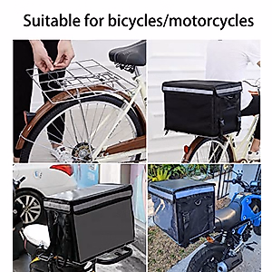 Nesthao Updated Professional Insulated Food Delivery Bag with Support Frame and Plastic Bottom Plate | Ideal for Uber Eats, Catering,Delivery Drivers, Doordash and more