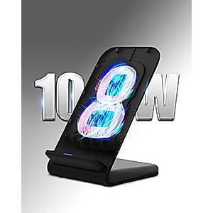 Fast Wireless Charger COVIXXIO 10W Wireless Charging Stand Compatible with iPhone 14 13 12 11 Pro XR XS 8 Plus Galaxy S20 S10 Note 20 10 Google LG and Other Cell Phones