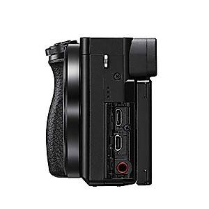 Sony Alpha A6100 Mirrorless Camera with 16-50mm Zoom Lens, Black (ILCE6100L/B) (Renewed)