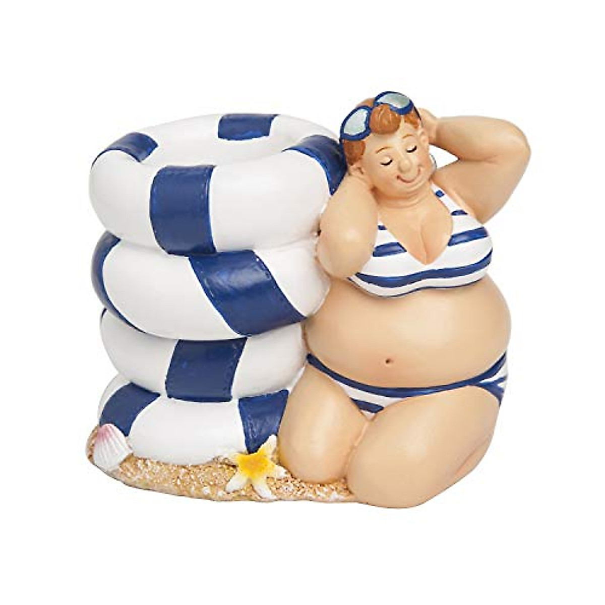 Beachcombers Resin Lady Pen Holder Multi