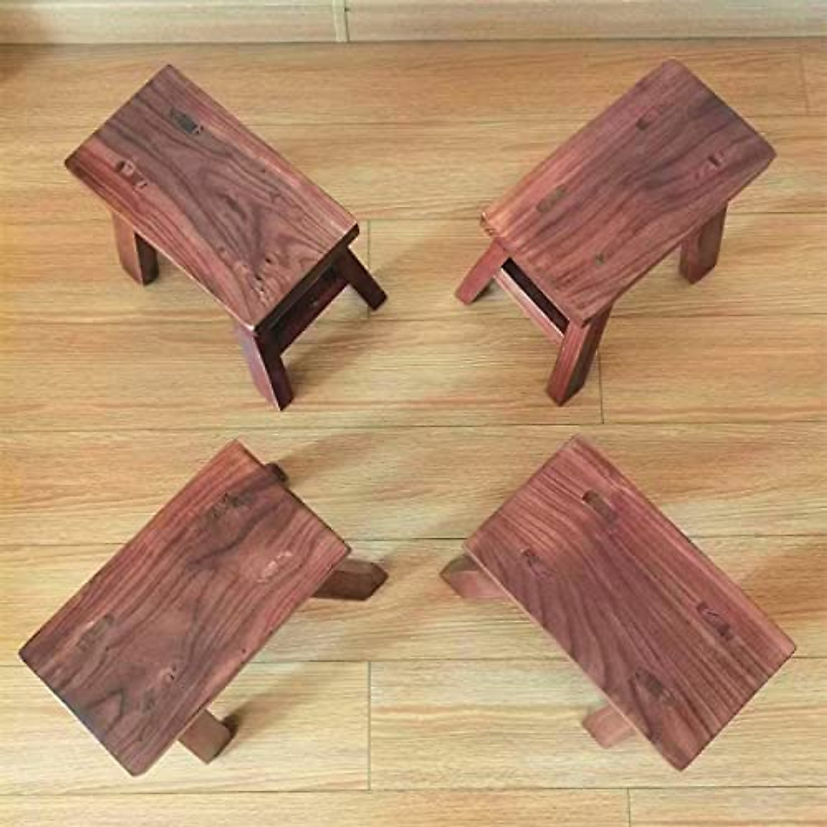 dadaozhijian Handmade Solid Wood Stool Bearing 1000 lbs,Small Short Stool,Shoe Changing Stool，Plant Stand,Milking Stool,Footstool，Ladder Stool，Strong and Durable (1 Pack)