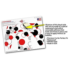 WraptorSkinz Skin Wrap compatible with Sony PS5 DualSense Controller Lots of Dots Red on White (CONTROLLER NOT INCLUDED)