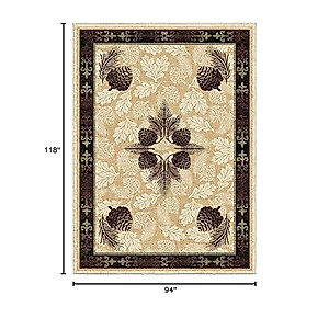 Mayberry Rug Baton Rouge Area Rug, 7'10"x9'10", Antique
