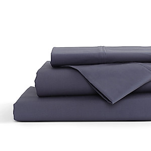 snowhomes 100% Cotton Bedding Set Navy Blue Full Size Sheets-Long Staple Cotton 4-Piece Bed Sheet Set 800-Thread Count, Fits Mattress Upto 15" Deep Pockets, Luxury Bedlinen Set