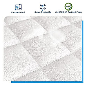 Avenco Queen Mattress, 12 Inch Hybrid Mattress Queen Size with Pocket Innerspring and Latex Memory Foam, Medium Firm Mattress Queen in a Box, Motion Isolation, Relieves Pain & Pressure Points